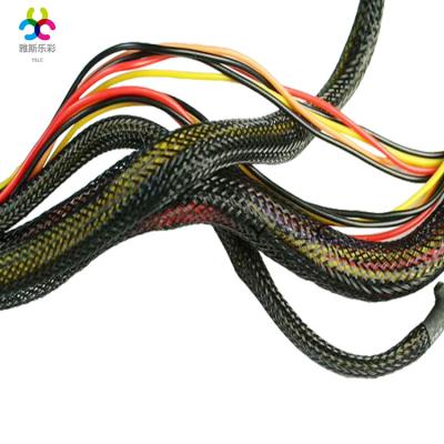 China Operating Range -50°C to 150°C Sleeve Braided Cable Wrap with Zipper Braided Sleeving for sale