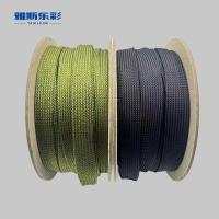 China Green Nylon Special Shock Absorber Cable Sleeves Sheath Tube For Audio Cable Cords for sale