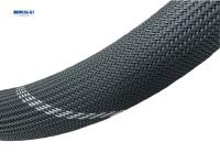 China PET Expandable Braided Pet Black Cable Sleeve Snakeskin Sleeve for sale