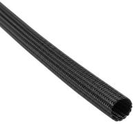 China Black Nylon Cable Sleeve with UL94V-2 Flammability Rating and High Chemical Resistance for Industrial Use for sale