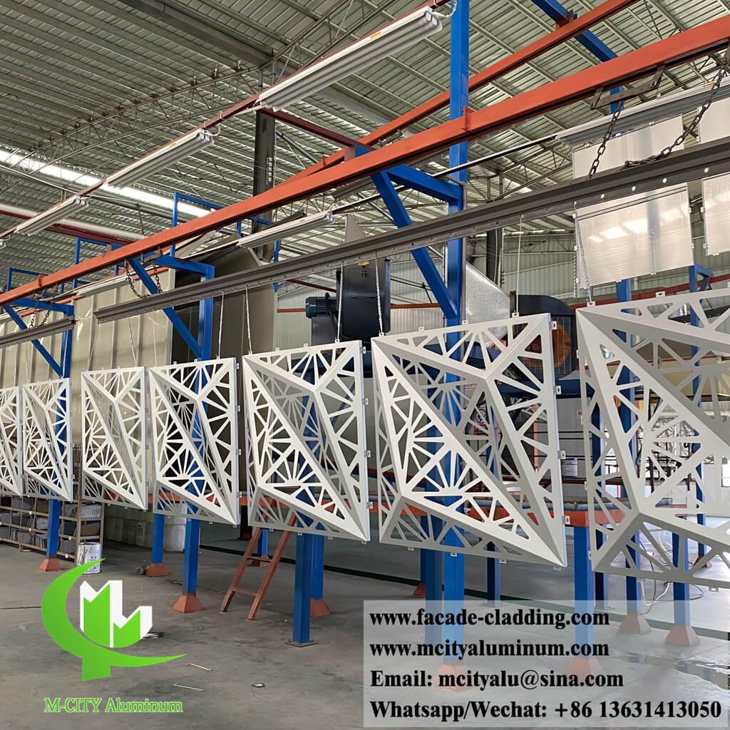 3D Aluminum facade panels from M-City aluminum factory