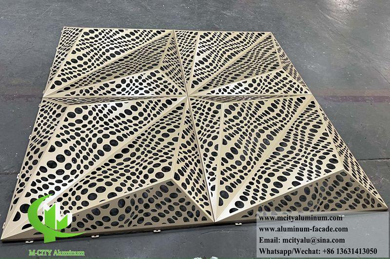 3D Custom Perforated Aluminum Facade