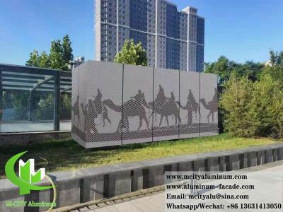 China Exterior Perforated Aluminum Panel with 10 Years Warranty - Powder Coated and Customizable RAL Colors for Facade Cladding for sale