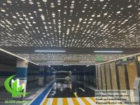 China Powder Coated Perforated Aluminum Panel with Laser Cut Design and Customizable Size for Facade Cladding for sale