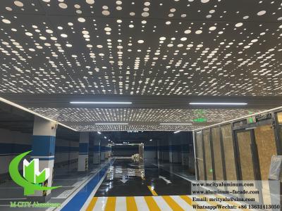 China Powder Coated Perforated Aluminum Panel with Laser Cut Design and Customizable Size for Facade Cladding for sale