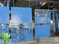 China PVDF Finish Aluminum Cladding Panel with Perforated Pattern and Customizable Size for Facade Decoration for sale