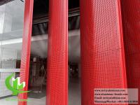 China 3mm Thickness Powder Coated Architectural Aluminium Panel with Customizable Perforated Louver Shading Design for sale