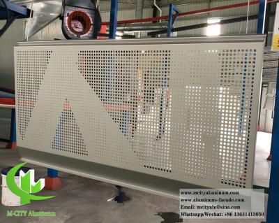 China Perforated Aluminum Panel with PVDF Coating 1200x2400mm Anti Rust for Durable Metal Facade for sale
