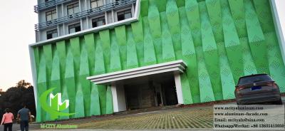 China 3D Aluminum Cladding Architectural Aluminum Sheet with Powder Coated Perforated Design and Customizable Sizes for sale
