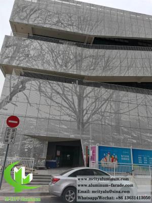 China Powder Coated Perforated Aluminum Facade Panel with Customizable RAL Colors and CNC Laser Cut Design for sale