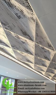 China Perforated Aluminum Panel with LED Lighting and Powder Coated Finish for Customizable 3D Cladding for sale