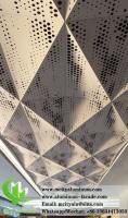 China Powder Coated Perforated Aluminum Panel with Customizable Patterns and 1200x2400mm Size for Facade Cladding for sale