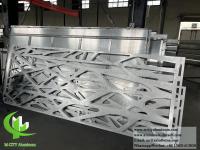 China 4mm Thickness Laser Cut Aluminum Screen with Powder Coated Finish for Customizable Facade Cladding for sale