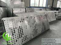 China 3mm Powder Coated Perforated Aluminum Facade Cladding Panel with Customizable Designs for sale