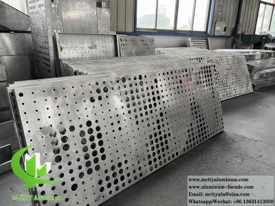 China 3mm Powder Coated Perforated Aluminum Facade Cladding Panel with Customizable Designs for sale