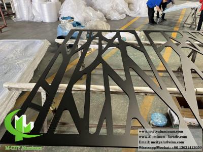 China Laser Cut Powder Coated Aluminum Screen Panel with Customizable Design for Facade and Cladding for sale