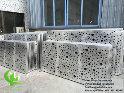 China Powder Coated Perforated Aluminum Facade Panel with Customizable RAL Colors and 3mm Thickness for Wall Cladding for sale