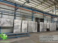 China PVDF Coated Anti Rust Perforated Aluminum Facade Panel 1200x2400mm for Building Cladding for sale
