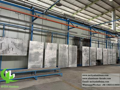 China PVDF Coated Anti Rust Perforated Aluminum Facade Panel 1200x2400mm for Building Cladding for sale
