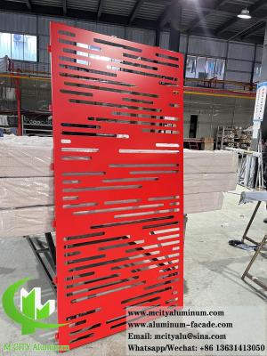 China CNC Perforated Aluminum Facade Panel with Powder Coated Finish for Customizable Designs for sale