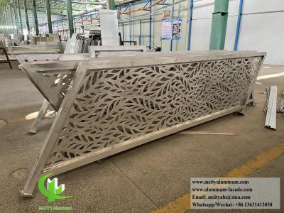 China 5mm Thickness Powder Coated Laser Cut Aluminum Panel with Customizable Patterns for Outdoor Decoration for sale