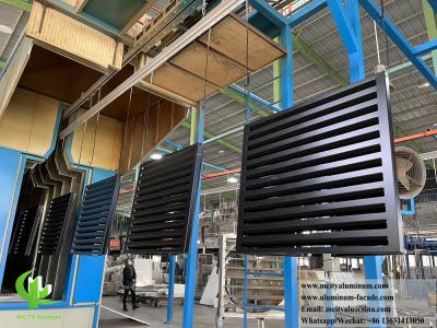 China Powder Coated Perforated Aluminum AC Cover and Heat Pump Cover with Customizable Size for Outdoor Applications for sale