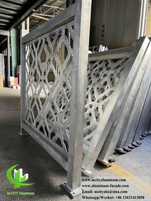 China Laser Cut Aluminum Panel with 50x50 Frame and Powder Coated Finish for Exterior Decoration in 1200x2400mm Size for sale