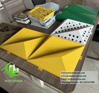 China Powder Coated 3D Aluminum Facade Panel with Customizable RAL Colors and Laser Cut Patterns for sale