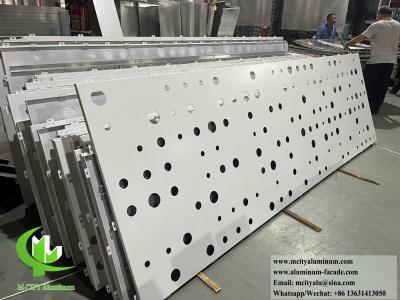 China Powder Coated Perforated Aluminum Facade Panel with Customizable Patterns and 3mm Thickness for Decorative Cladding for sale