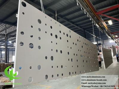 China CNC Cutting Powder Coated Aluminum Facade Panel 1200x2400mm for Building Cladding System for sale
