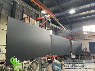 China Powder Coated Perforated Solid Aluminum Wall Cladding with Customizable RAL Colors for Facade Systems for sale