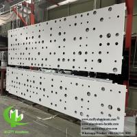 China High Fire Rating Perforated Aluminum Facade with Long Lifespan and Variable Size for Exterior Cladding for sale