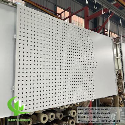 China Powder Coated Perforated Aluminum Panel 1200x2400mm for Customizable Facade Cladding and Metal Screen for sale
