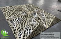 China 3D Aluminum Cladding Metal Facade Panels with Perforation Pattern and Powder Coated Customizable Designs for sale
