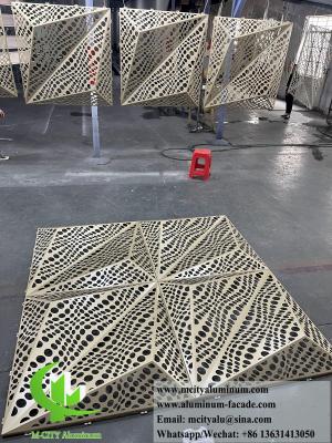 China 3D Aluminum Cladding Panel with Powder Coated Finish and Customizable Patterns for Metal Facade Screen for sale