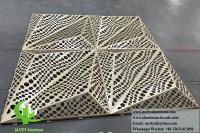 China 3D Metal Cladding Panel with PVDF Coating and Perforated Design for Customizable RAL Colors Facade Systems for sale