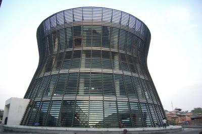 China Powder Coated Oval Shape Aluminum Sun Louver with 6063-T5/T6 Aluminum Alloy for Facade and Curtain Wall for sale