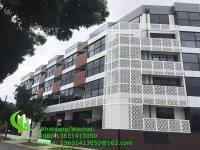 China Powder Coated Perforated Aluminum Panel with Customizable RAL Colors and CNC Turret Punching for Facade Cladding for sale