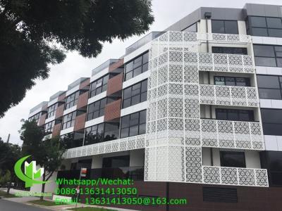 China Powder Coated Perforated Aluminum Panel with Customizable RAL Colors and CNC Turret Punching for Facade Cladding for sale