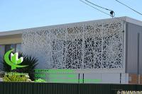 China Powder Coated Aluminum Screen Panel with Custom Design Laser Cutting for Facade in 1000x2000mm for sale
