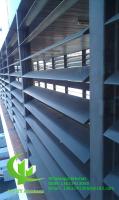 China 150mm Powder Coated Fixed System Aluminum Louver for Window Sunshade and Facade for sale
