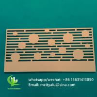 China 2.5mm thickness powder coated aluminum facade panel with custom patterns for curtain wall decoration for sale