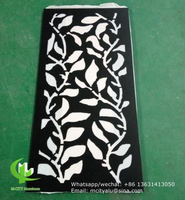 China CNC aluminum decorative panel with 2mm thickness laser cut screen panel featuring custom patterns and powder coated finish for sale