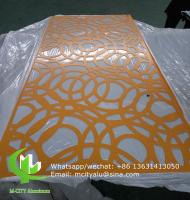 China CNC aluminum decorative panel with custom patterns laser cut screen panel 3mm thickness powder coated for sale