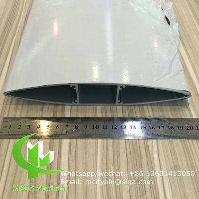 China 200mm Aluminum 6063-T5/T6 Aerofoil Louvers with Powder Coated Finish for Building Facade for sale