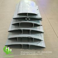 China Powder Coated Oval Shape Architectural Aerofoil Louver in 6063-T5/T6 Aluminum Alloy for Facade Curtain Wall for sale