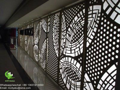 China Custom CNC Laser Cut Aluminum Hollow Screen Panel with Powder Coated Surface in 1000x2000mm Standard Size for Facade Decoration for sale