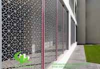 China Custom Design Powder Coated Perforated Aluminum Panel 1000x2000mm for Facade and Screen Applications for sale