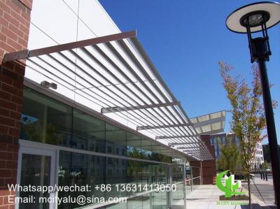 China Elliptical Shape Aluminum Aerofoil Louver for Sun Shade with Powder Coated Finish in 100mm to 600mm Sizes for sale