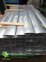China 150mm Oval Shape Powder Coated Architectural Aluminum Aerofoil Louver Blade for Facade Curtain Wall for sale